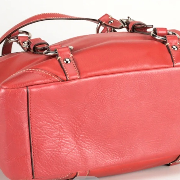 Coach | Bags | Coach Red Leather Handbag Tote | Poshmark